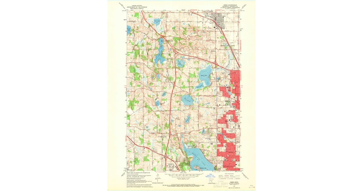 1967 Map of Osseo, MN — High-Res | Pastmaps