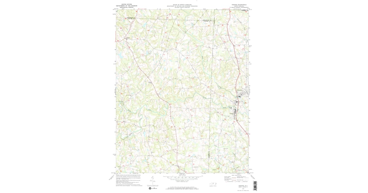 1970s Maps of Rockingham County, NC | Pastmaps