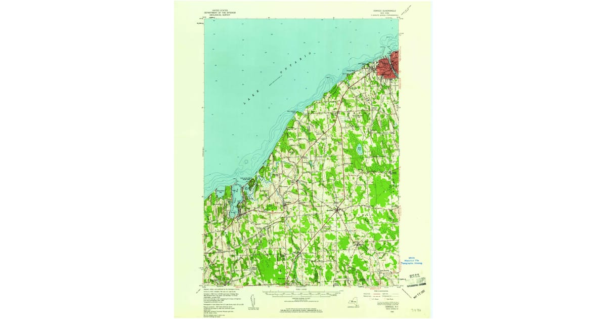 1960 Map of Oswego, NY — High-Res | Pastmaps