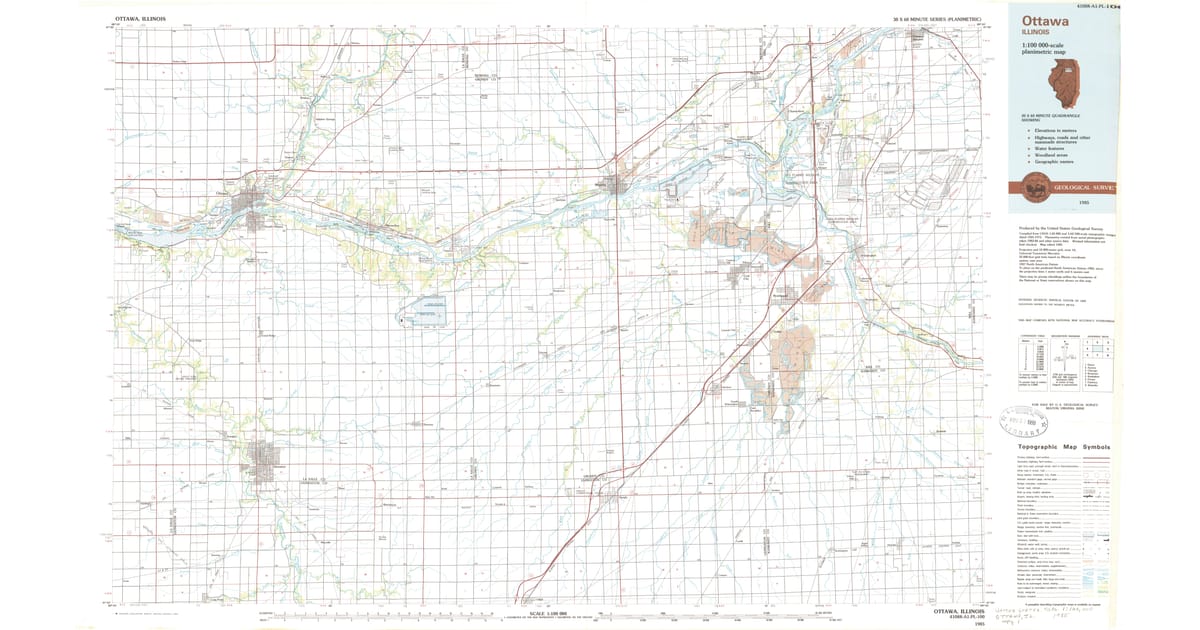 1980s Maps of Diamond, IL | Pastmaps