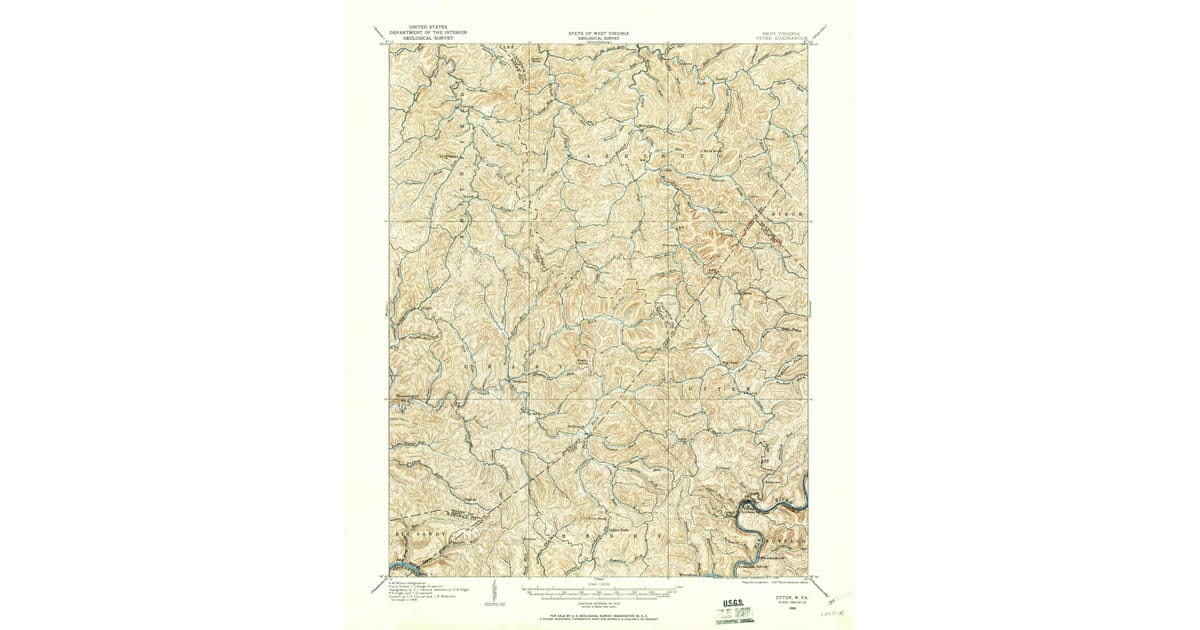 Old Maps of Uler, WV for Academic Research | Pastmaps