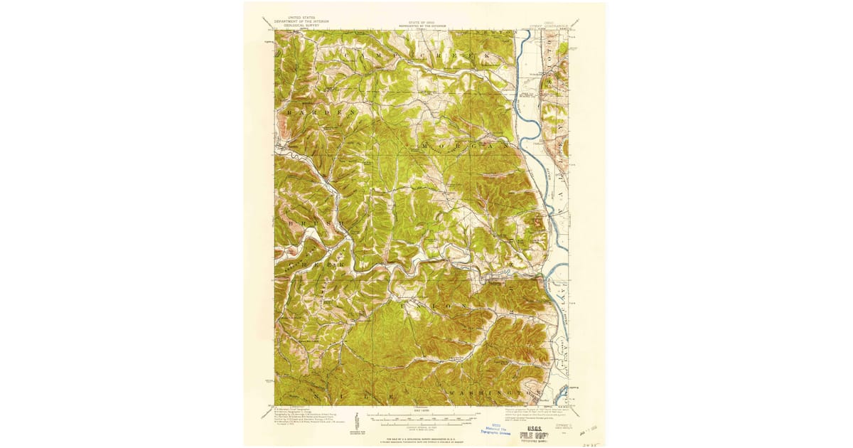 Old Maps of Rarden, OH for Academic Research | Pastmaps