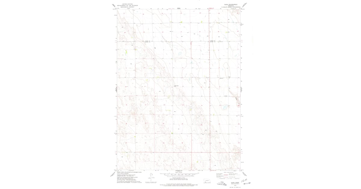 1973 Map of Ough, Dundy County, NE — High-Res | Pastmaps