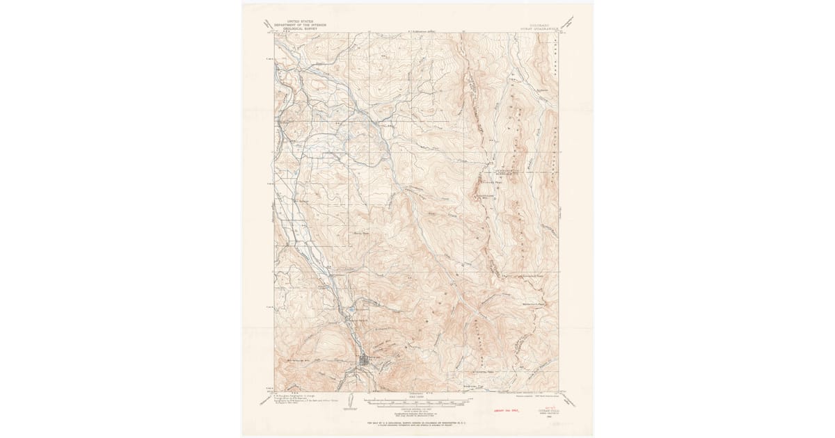 Old Historical Maps of Dallas, CO | Pastmaps