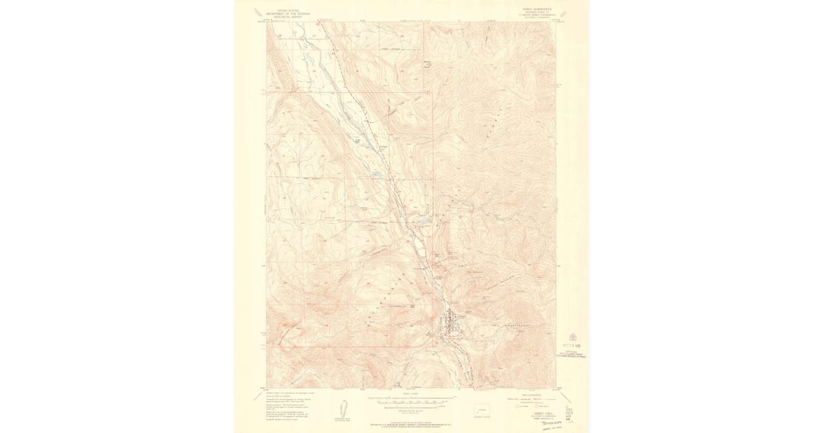 1955 Map of Ouray, CO — High-Res | Pastmaps