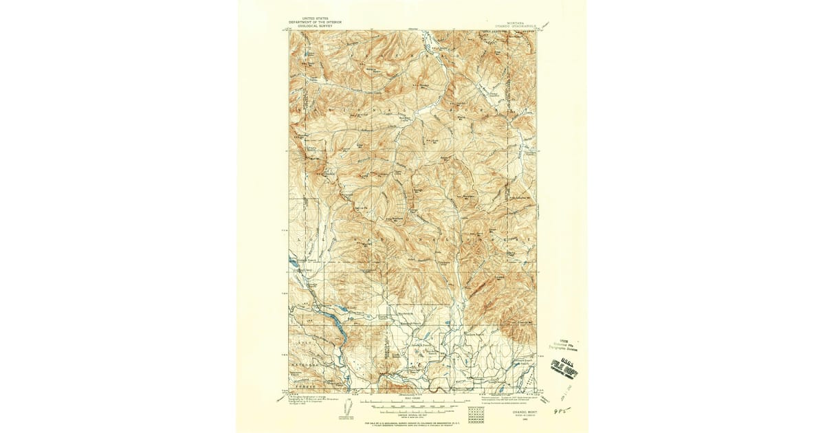 Old Maps of Missoula County, MT for Hiking & Exploration | Pastmaps