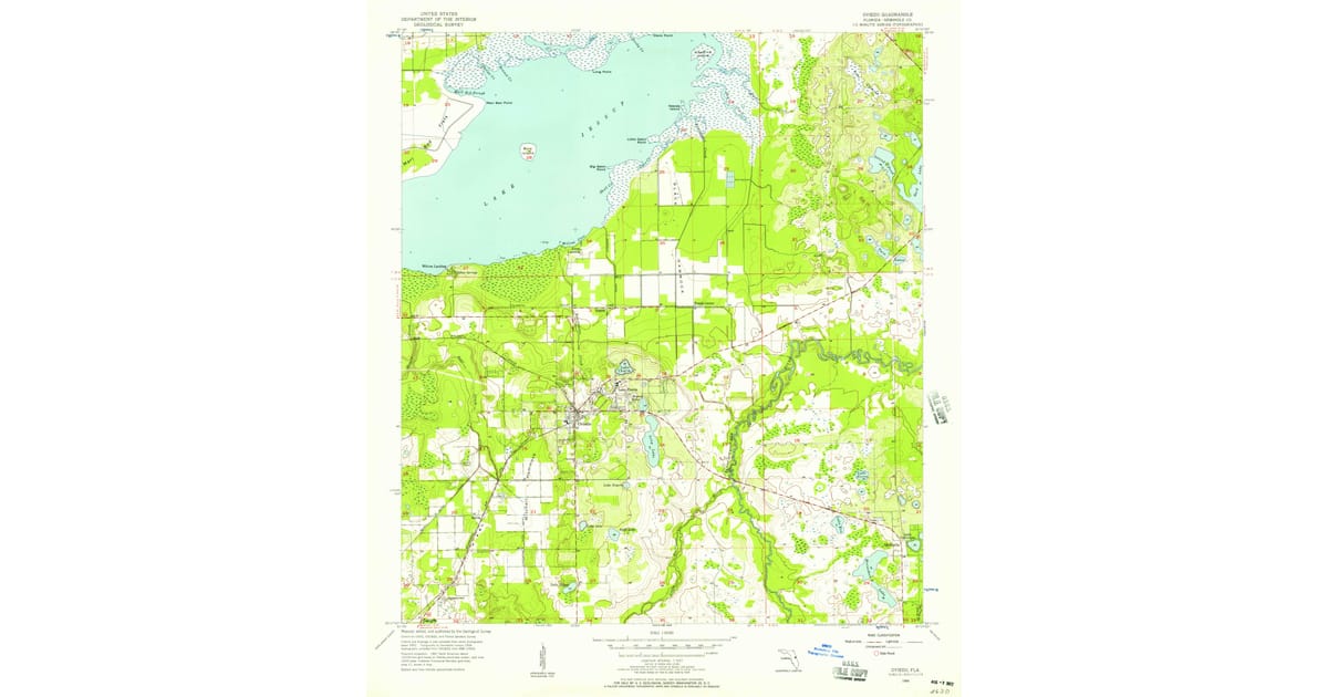 1956 Map of Oviedo, FL — High-Res | Pastmaps