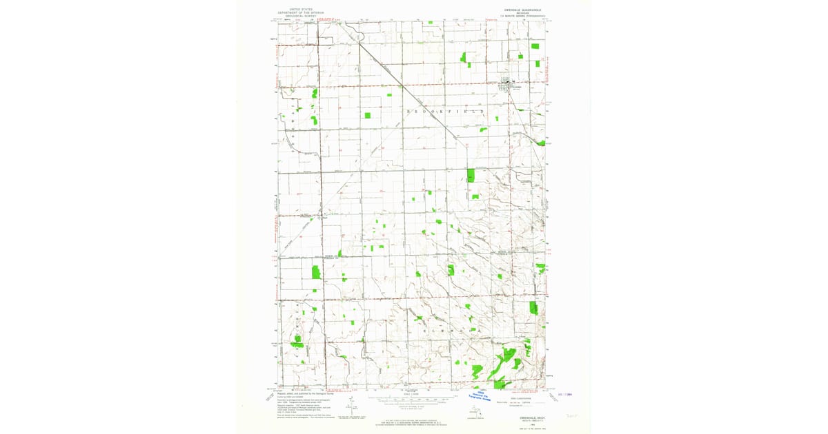 1963 Map of Owendale, MI — High-Res | Pastmaps