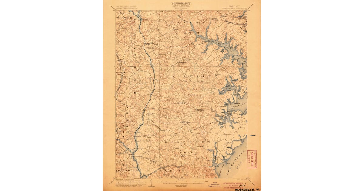 1900s (20th Century) Maps of Baynard, MD | Pastmaps