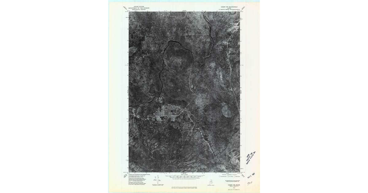 1970s Maps of Oxbow North Township, ME | Pastmaps