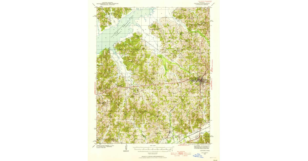Old Maps of Lafayette County, MS | Pastmaps
