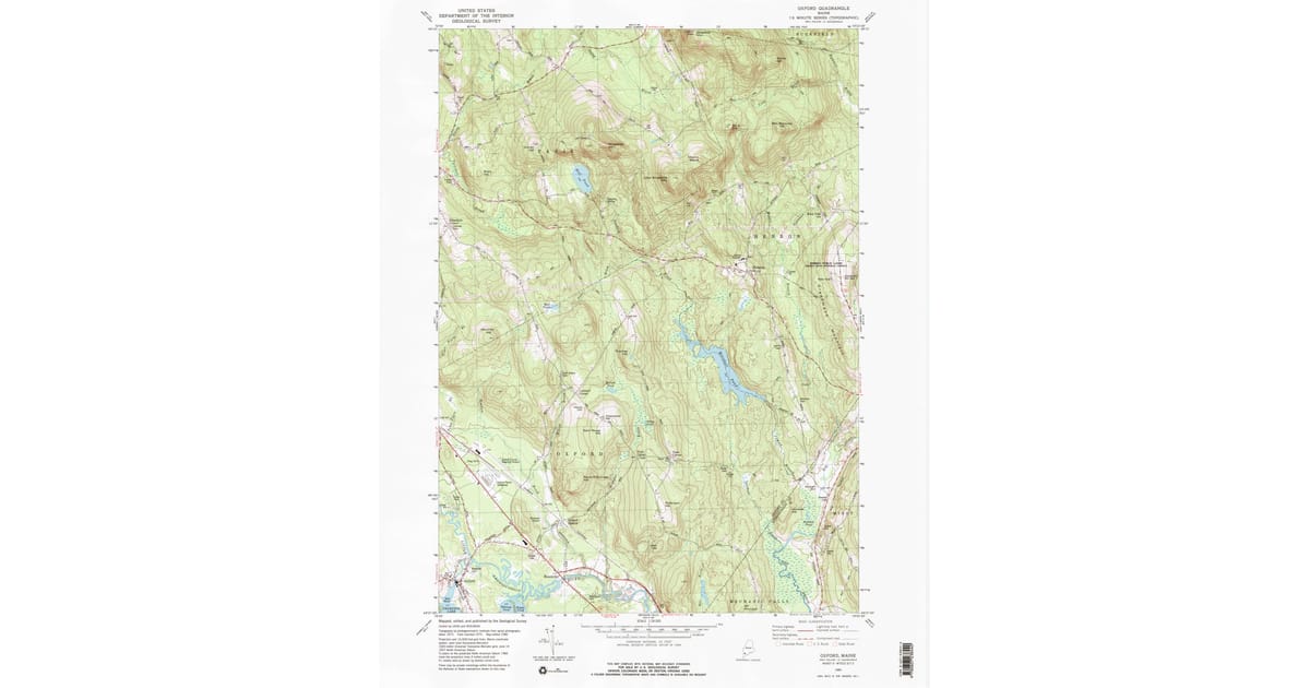 1980s Maps of Buckfield, ME | Pastmaps