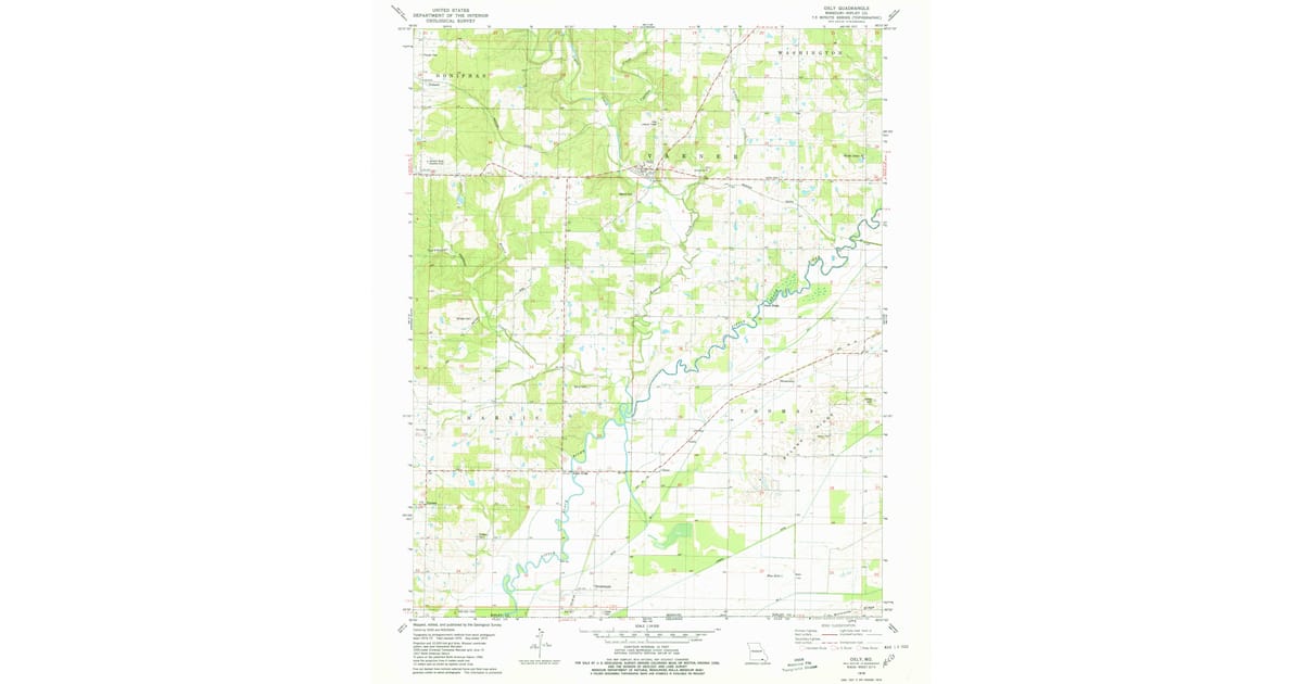 1979 Map of Oxly, MO — High-Res | Pastmaps