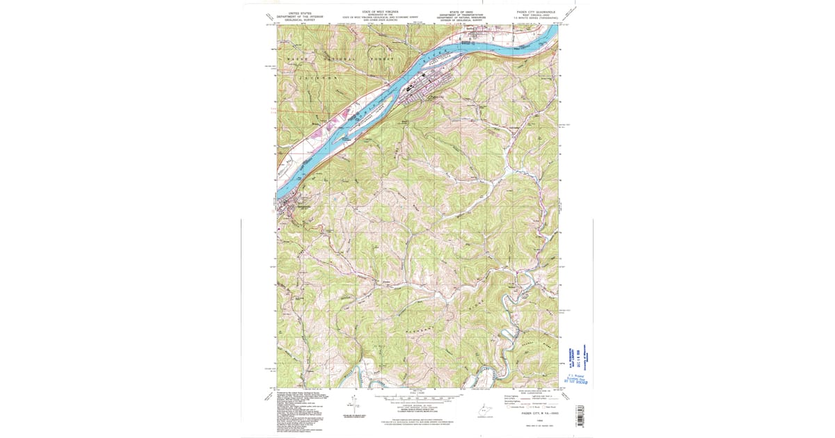 1990s Maps of Wetzel County, WV | Pastmaps