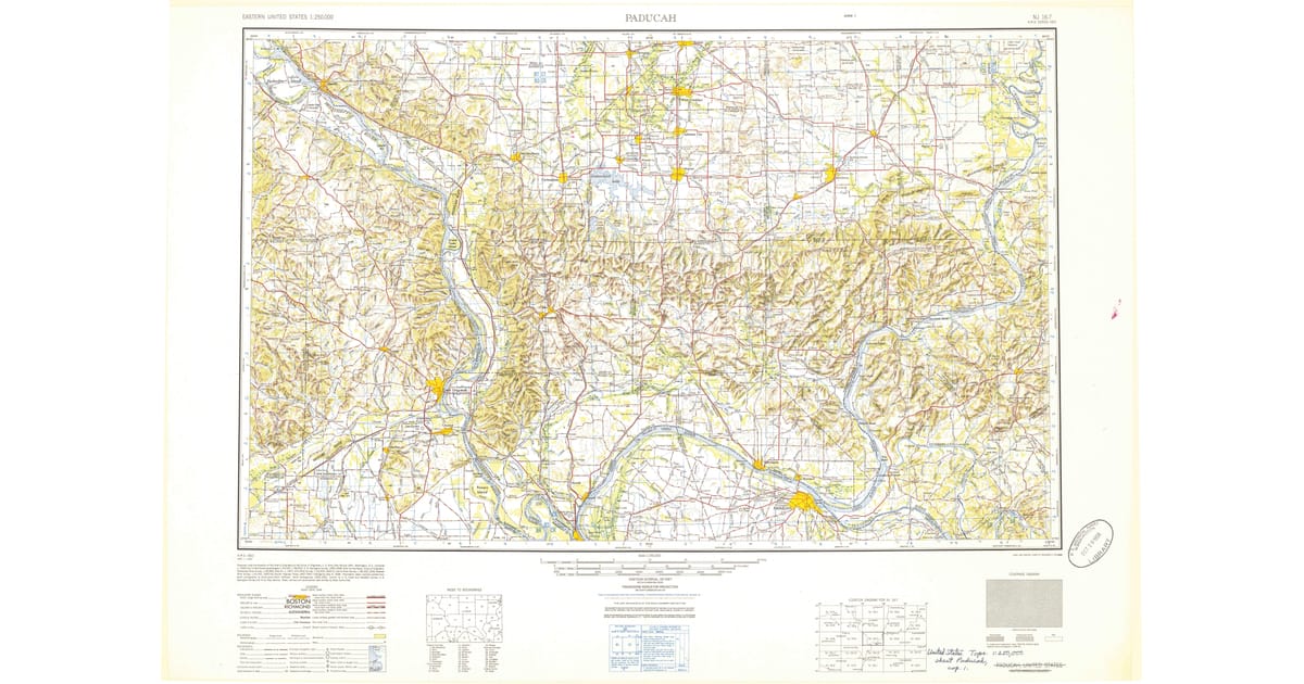 1950s Maps of Iuka, KY | Pastmaps