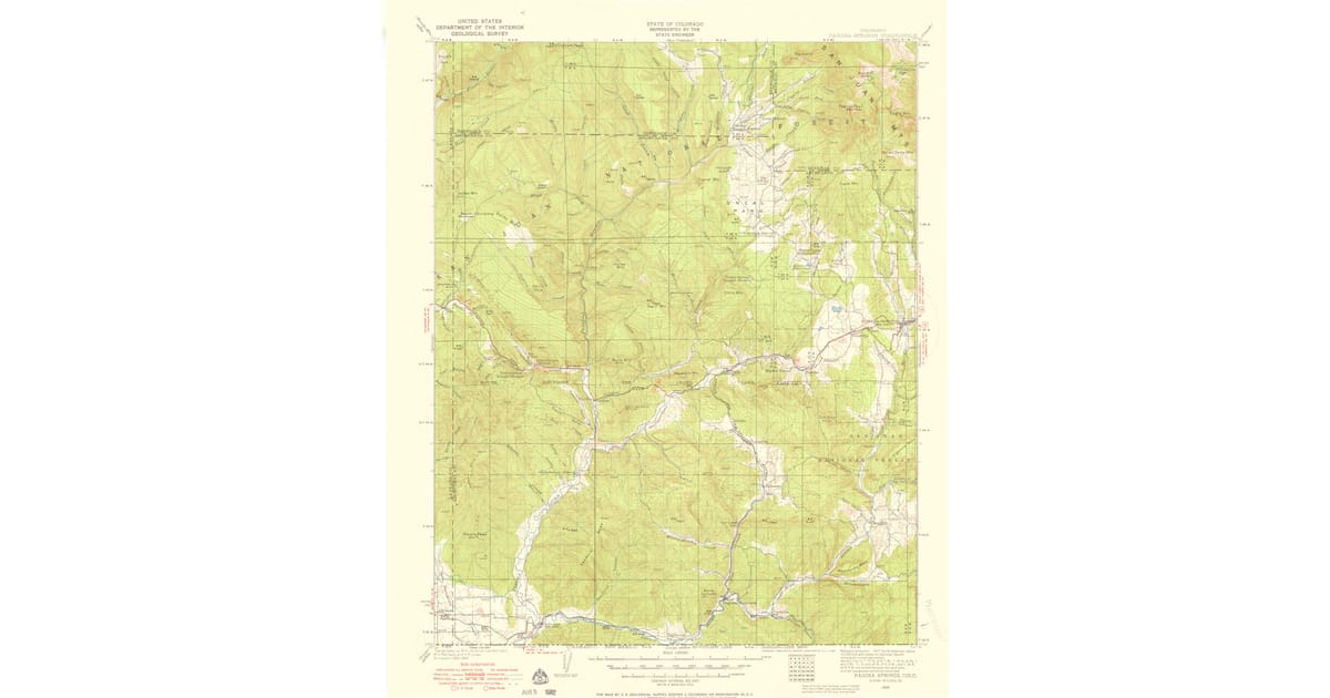 Old Historical Maps of Pagosa Junction, CO | Pastmaps