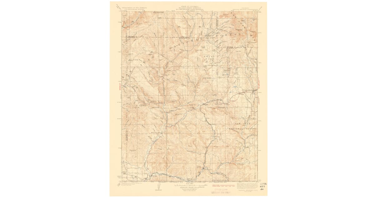 1927 Map of Pagosa Springs, CO — High-Res | Pastmaps