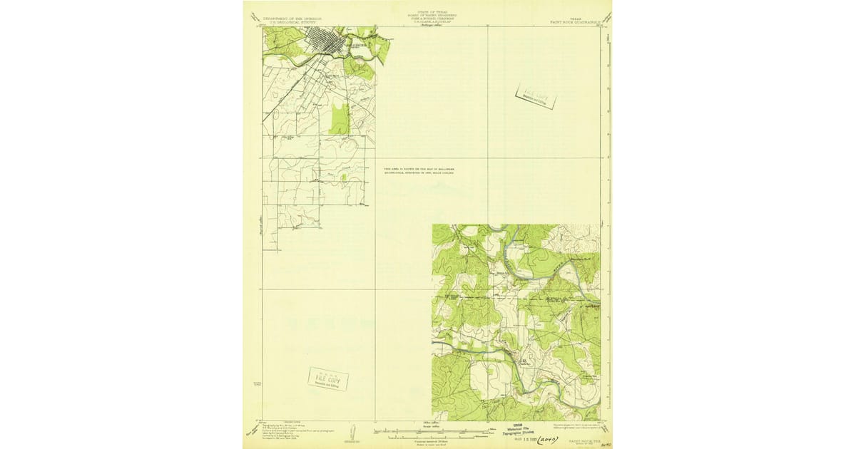 1930s Maps of Ballinger, TX | Pastmaps