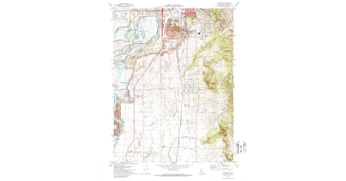 1970 Map of Palermo, CA — High-Res | Pastmaps