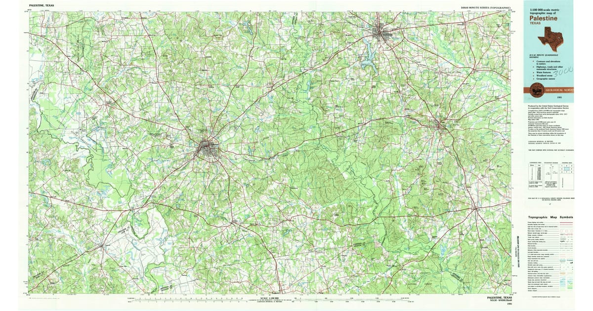 1980s Maps of Shady Grove, TX | Pastmaps