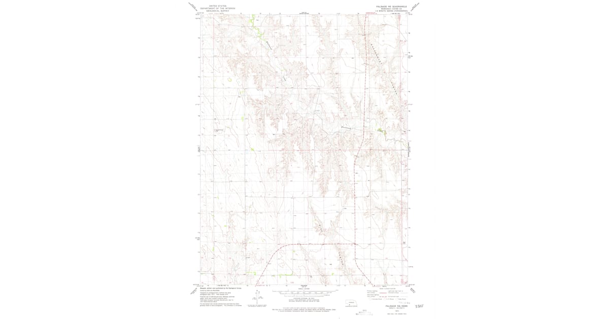 1974 Map of Palisade, NE — High-Res | Pastmaps