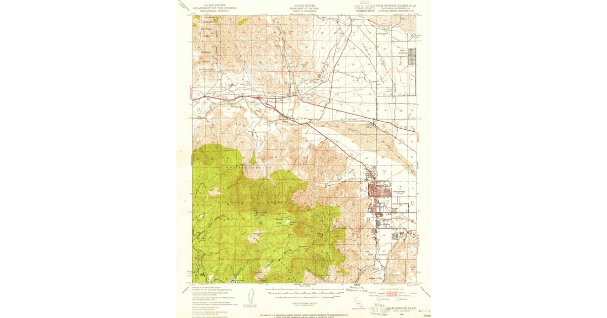 1940s Maps of Desert Hot Springs, CA | Pastmaps