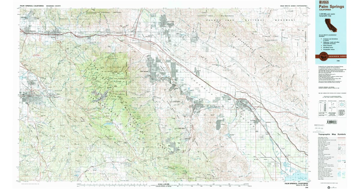 1980s Maps of Bermuda Dunes, Riverside County | Pastmaps