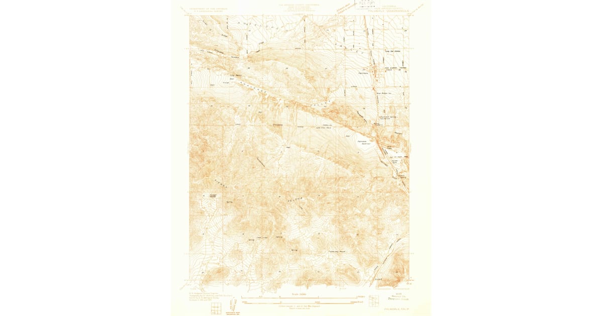 1932 Map of Palmdale, CA — High-Res | Pastmaps