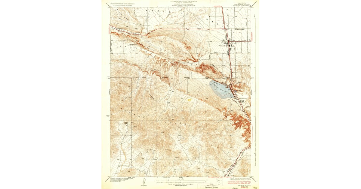 1937 Map of Palmdale, CA — High-Res | Pastmaps