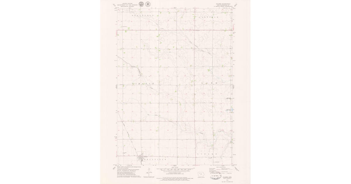 1979 Map of Palmer, IA — High-Res | Pastmaps