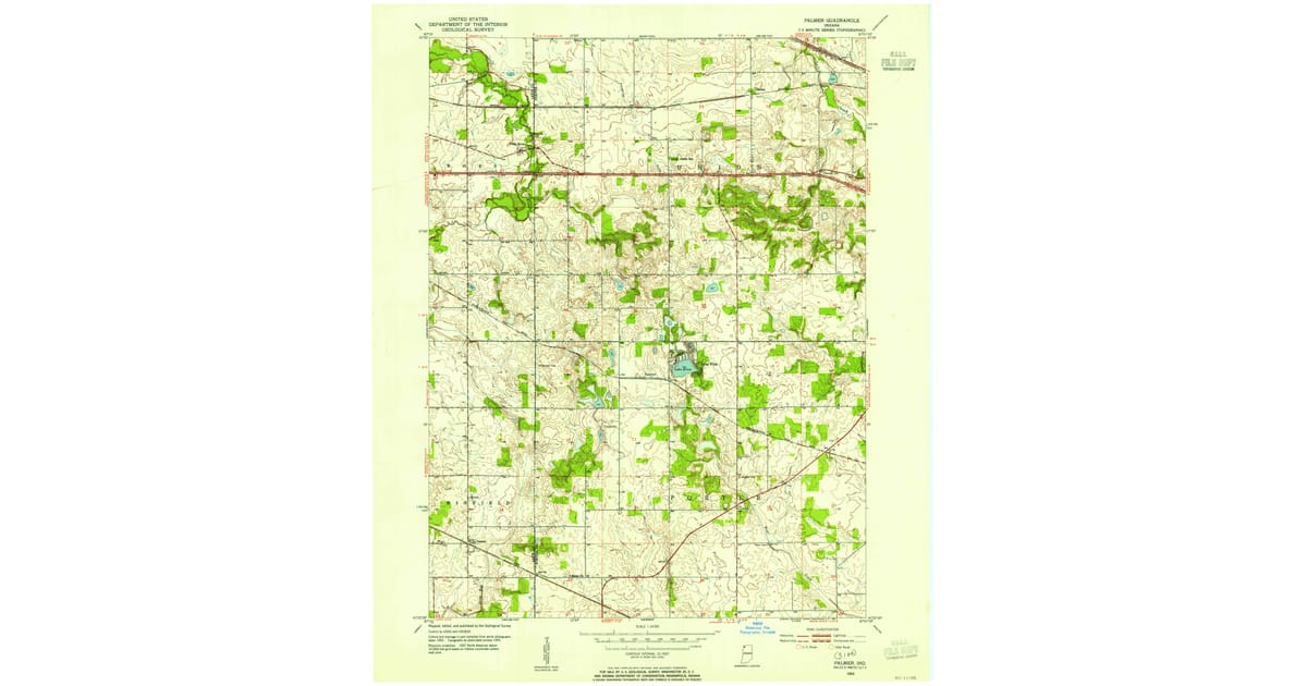 1950s Maps of Porter Crossroads, IN | Pastmaps