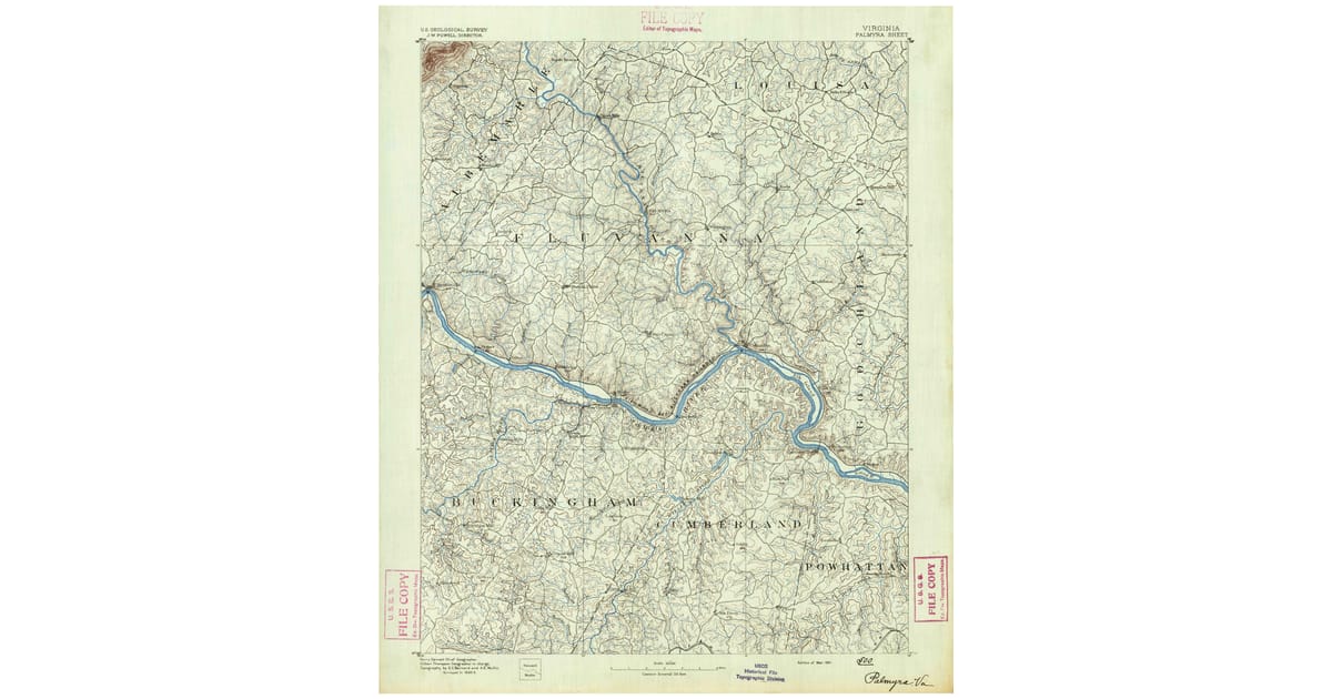 1800s (19th Century) Maps of Rivanna, VA | Pastmaps