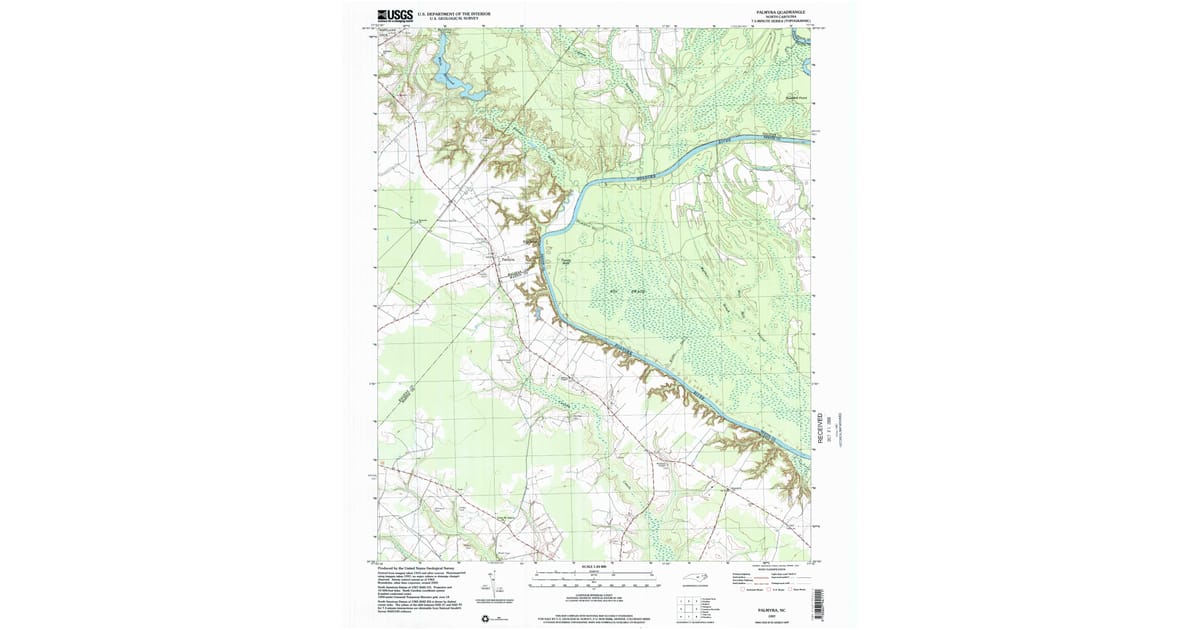 1997 Map of Palmyra, Halifax County, NC — High-Res | Pastmaps