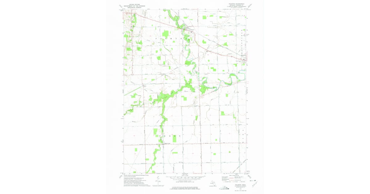 1970s Maps of Riga Township, MI | Pastmaps
