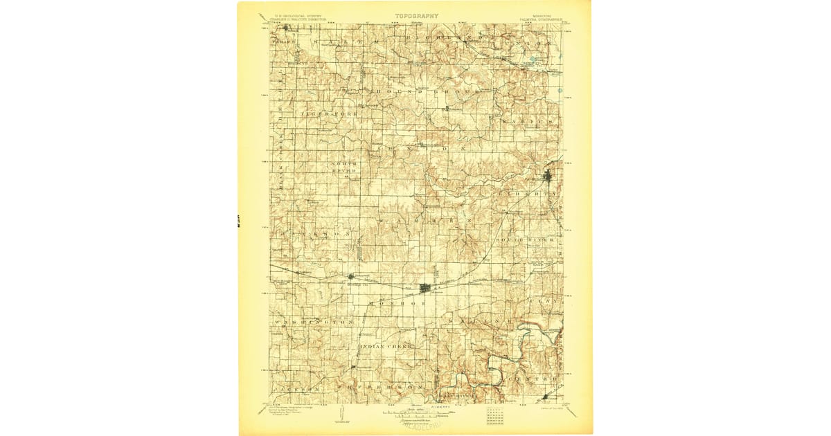 Old Maps of Monroe City, MO | Pastmaps