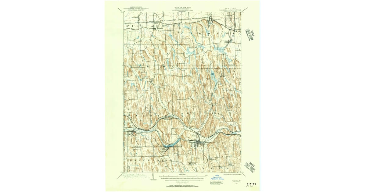 Old Maps of Wayne County, NY for Genealogy | Pastmaps