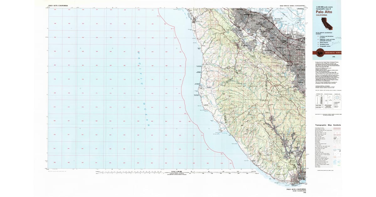 1980s Maps of Belmont, CA | Pastmaps