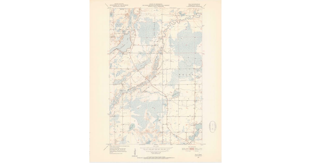 1951 Map of Palo, St. Louis County, MN — High-Res | Pastmaps