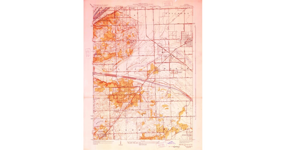 1928 Map of Palos Park, IL — High-Res | Pastmaps