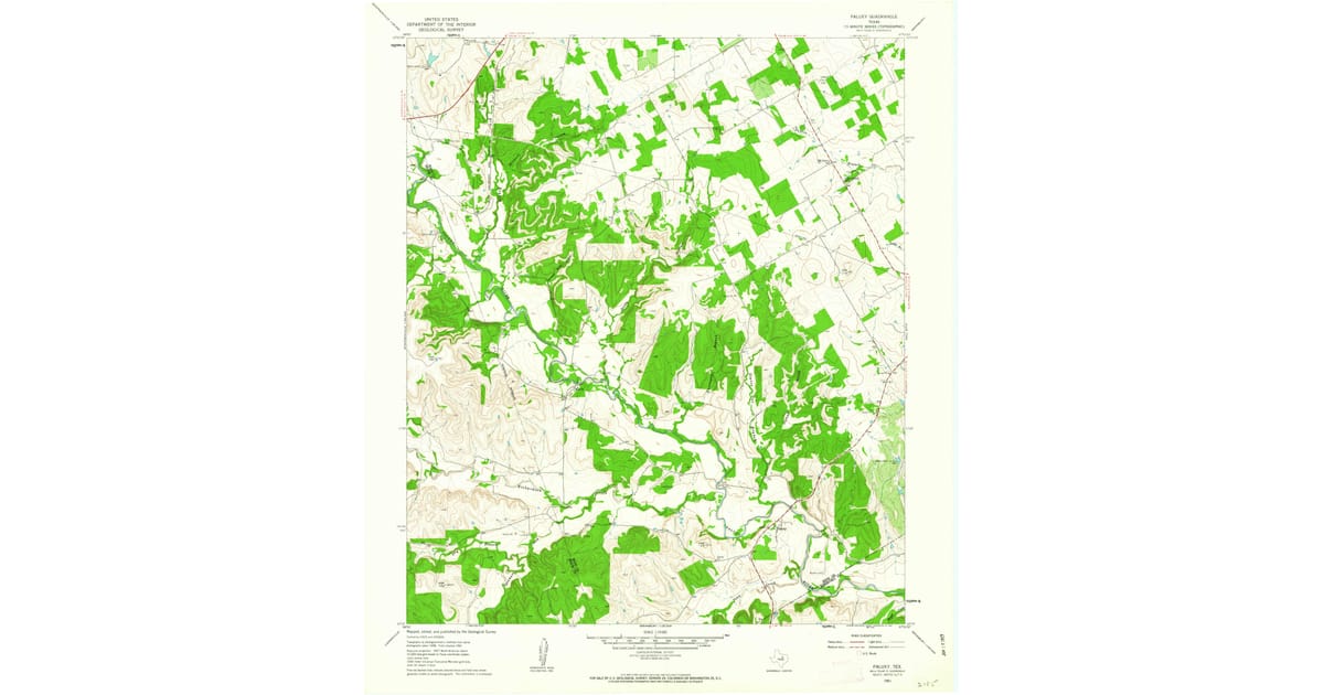 1961 Map of Paluxy, Hood County, TX — High-Res | Pastmaps