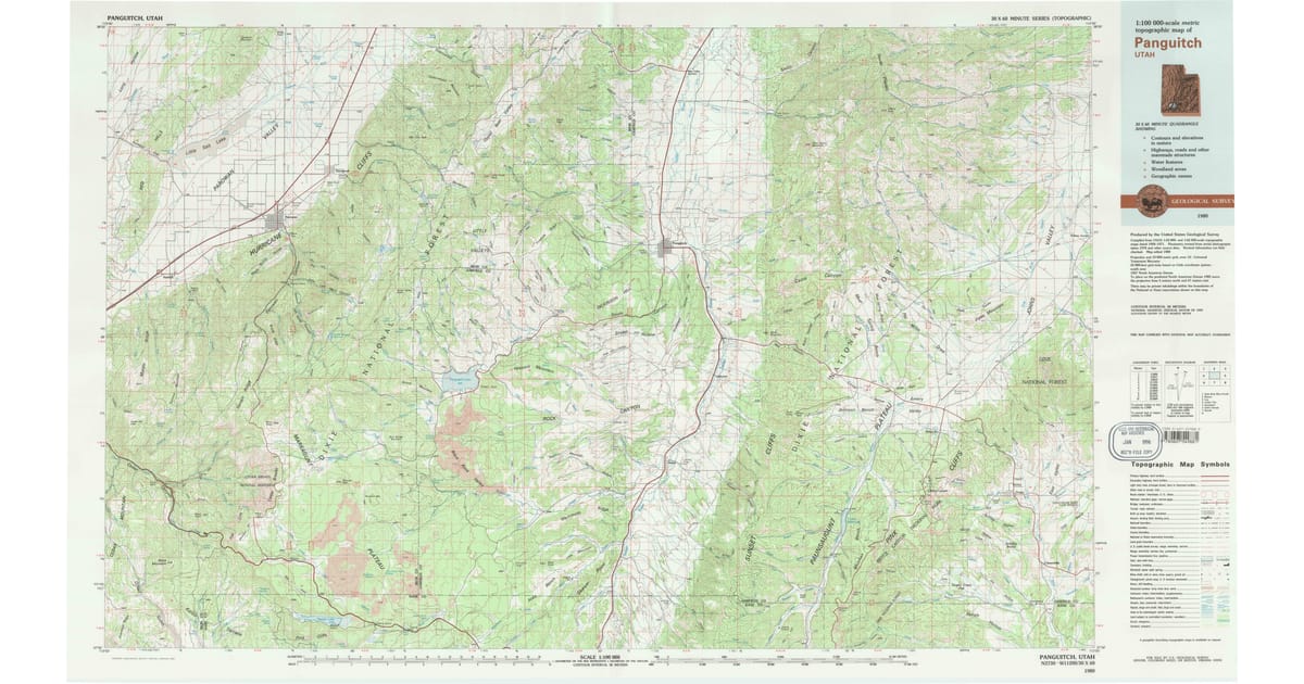 1980s Maps of Tropic, UT | Pastmaps