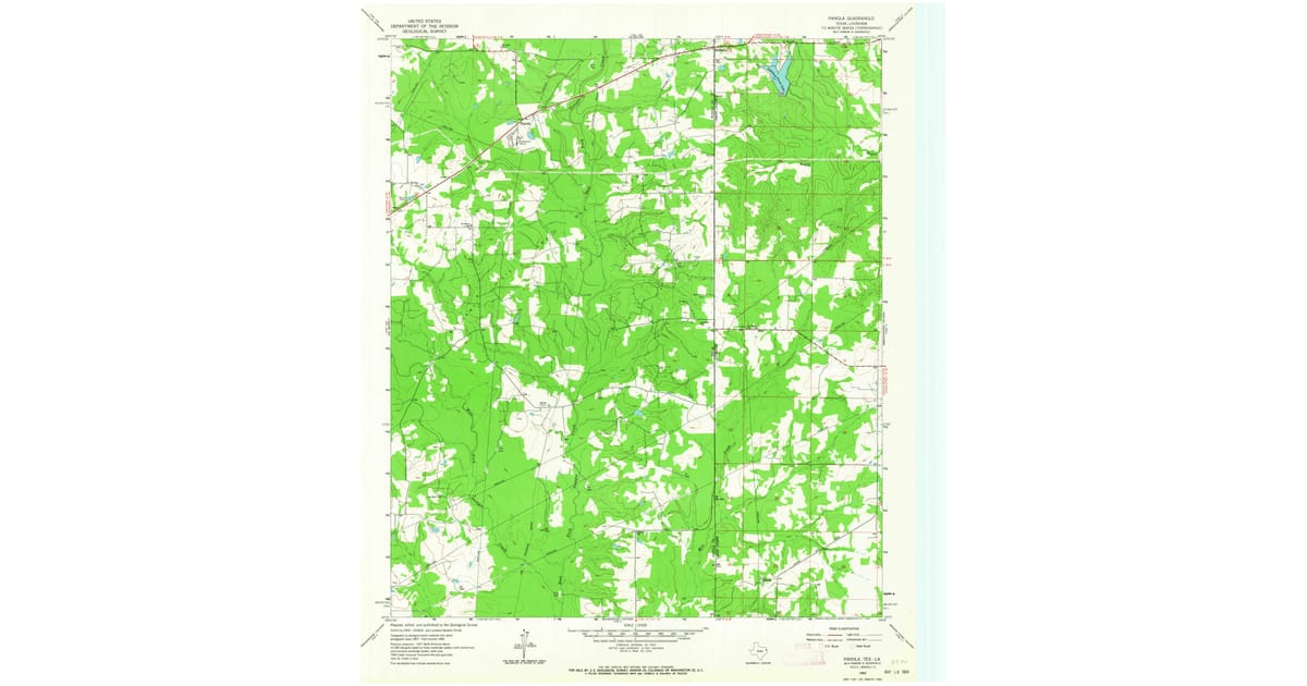 1962 Map of Panola, Panola County, TX — High-Res | Pastmaps
