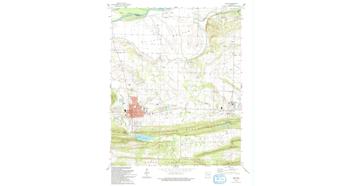 1993 Map of Paris, AR — High-Res | Pastmaps