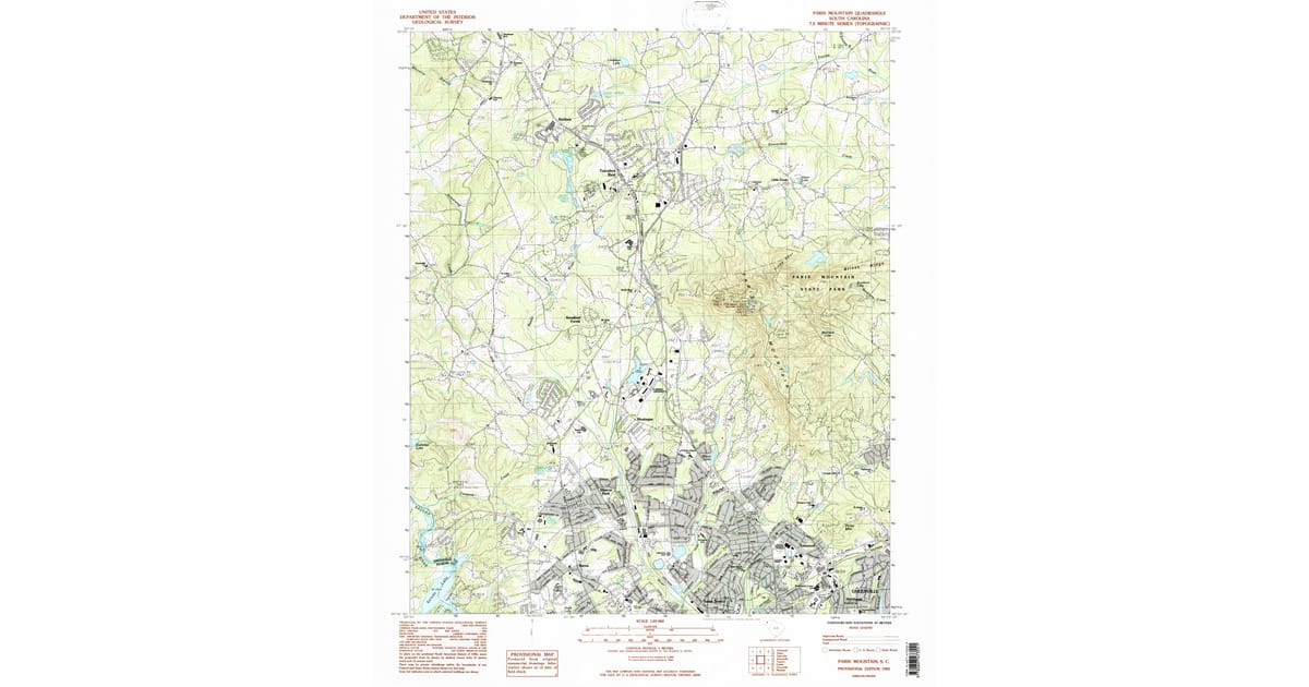 1980s Maps of Sharon Park, SC | Pastmaps