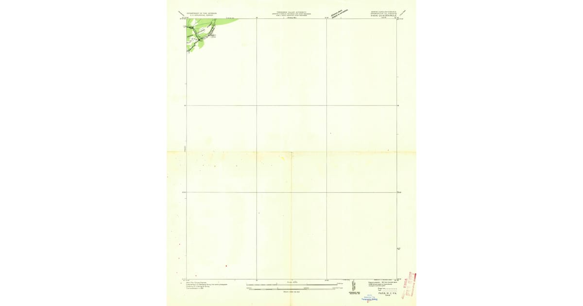 1935 Map of Park, Ashe County, NC — High-Res | Pastmaps