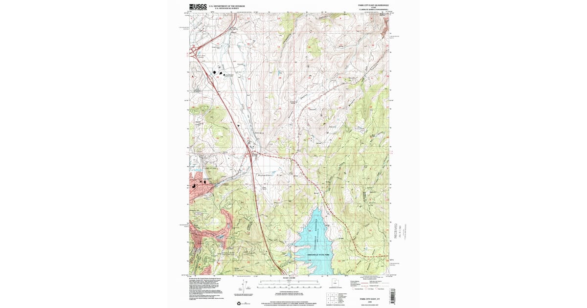 1990s Maps of Silver Creek Junction, UT | Pastmaps
