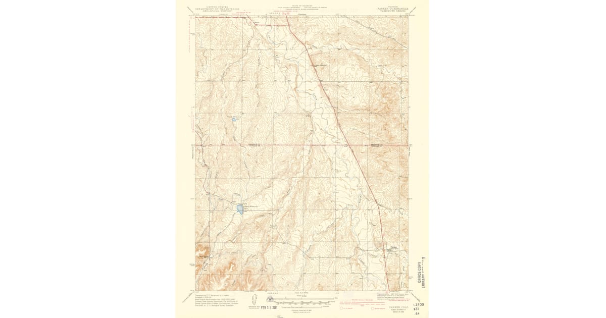 1942 Map of Parker, CO — High-Res | Pastmaps