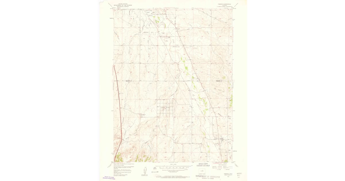 1957 Map of Parker, CO — High-Res | Pastmaps