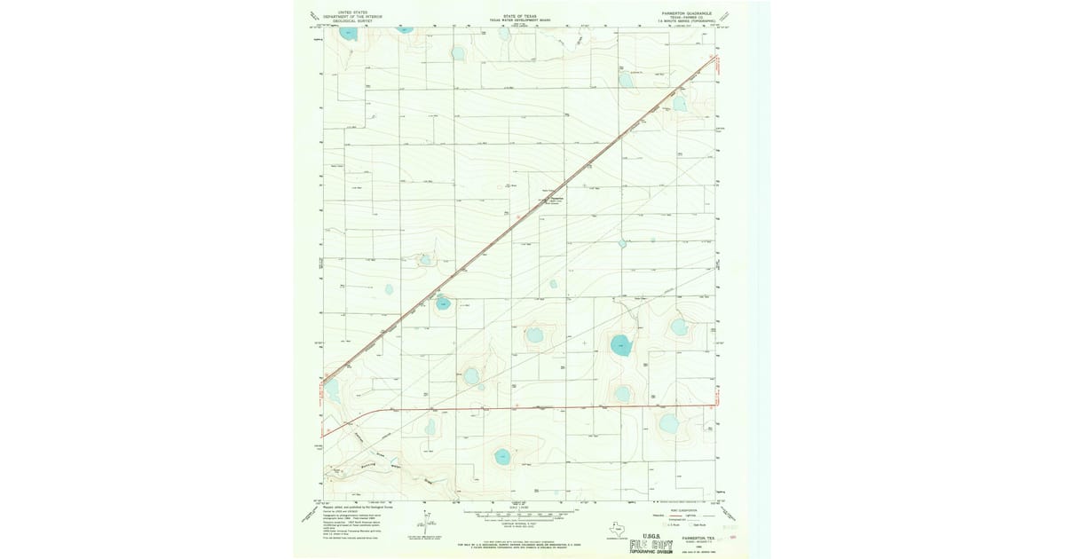 1965 Map of Parmerton, Parmer County, TX — High-Res | Pastmaps