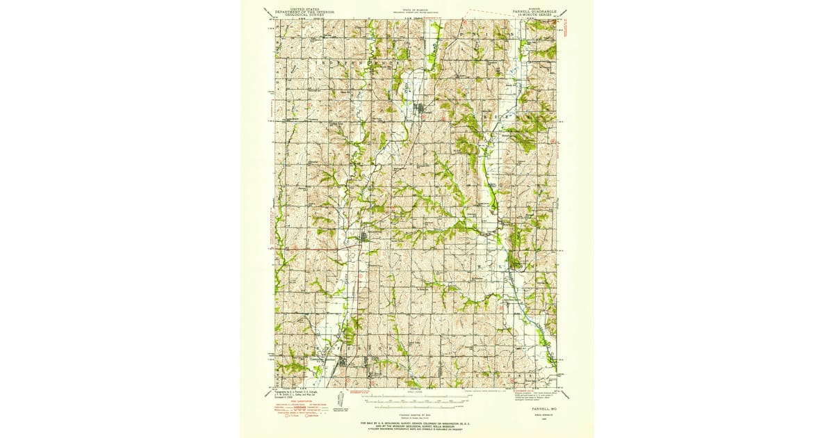 1940 Map of Parnell, MO — High-Res | Pastmaps